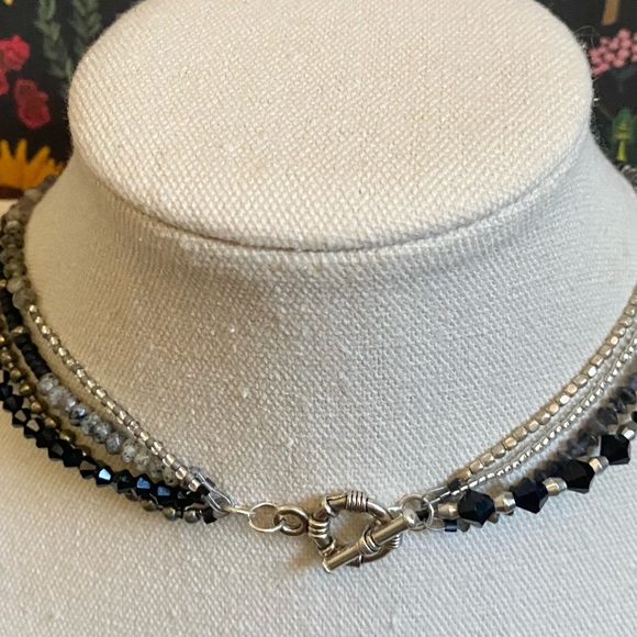 Sundance | Jewelry | Sundance Catalog Elegant Multistrand Black And ...